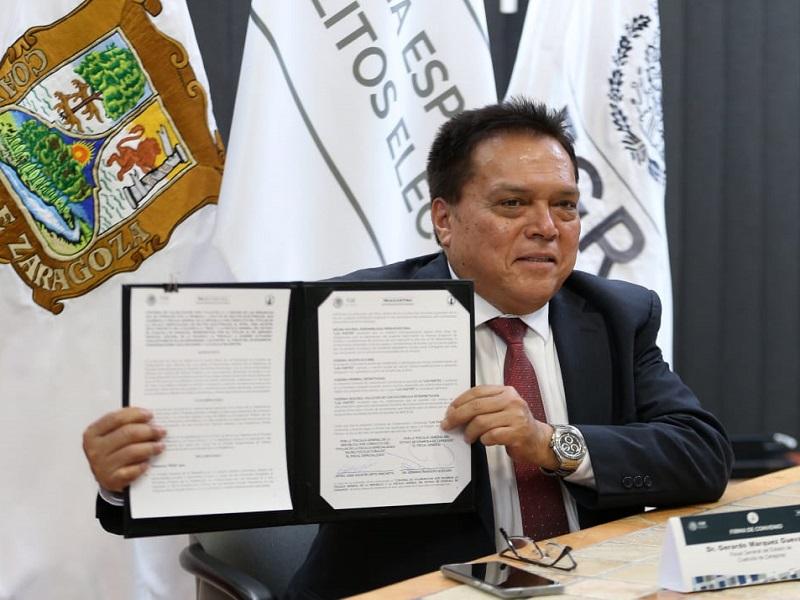 Firman Convenio De Colaboración La Fiscalía Especializada En Delitos
